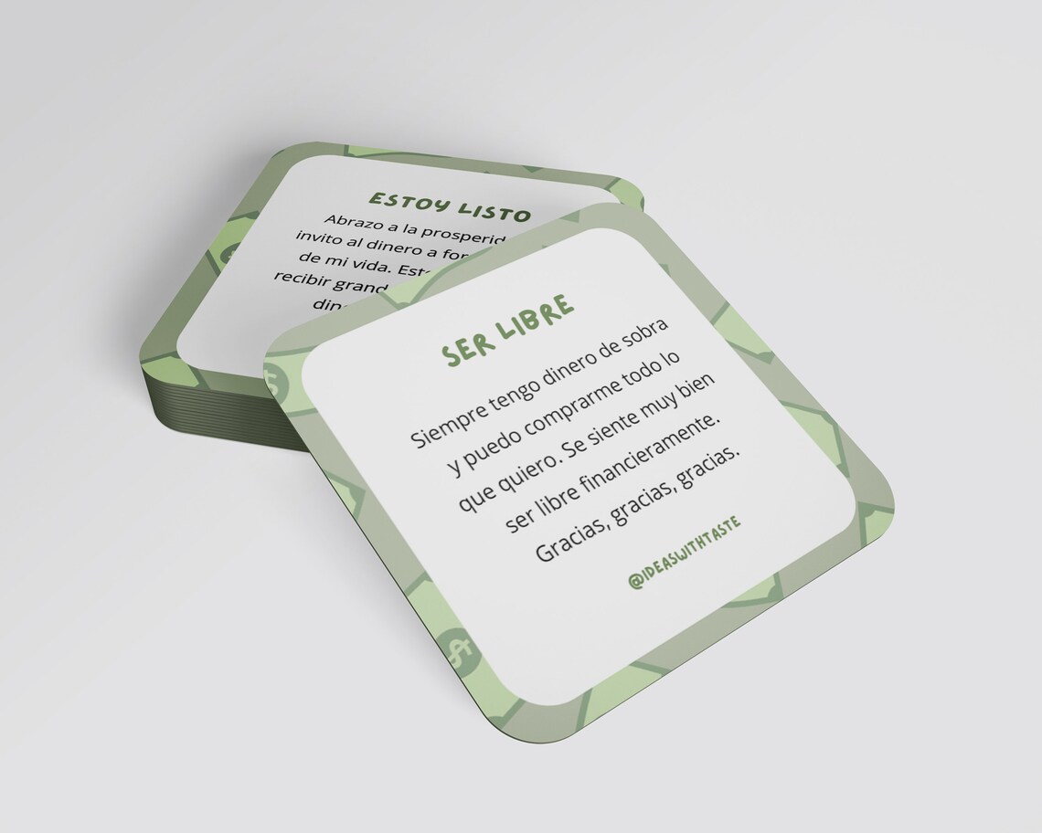 Tarjetas Con Afirmaciones Positivas Para Imprimir, Tarjetas De ...