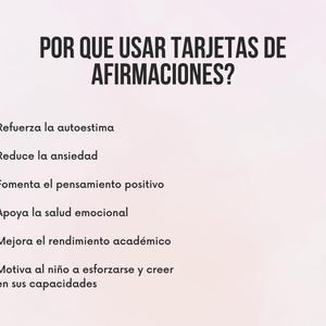 Tarjetas Con Afirmaciones Positivas Para Niños En Español, Tarjetas De ...