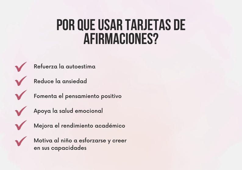 Tarjetas Con Afirmaciones Positivas Para Niños En Español, Tarjetas De ...