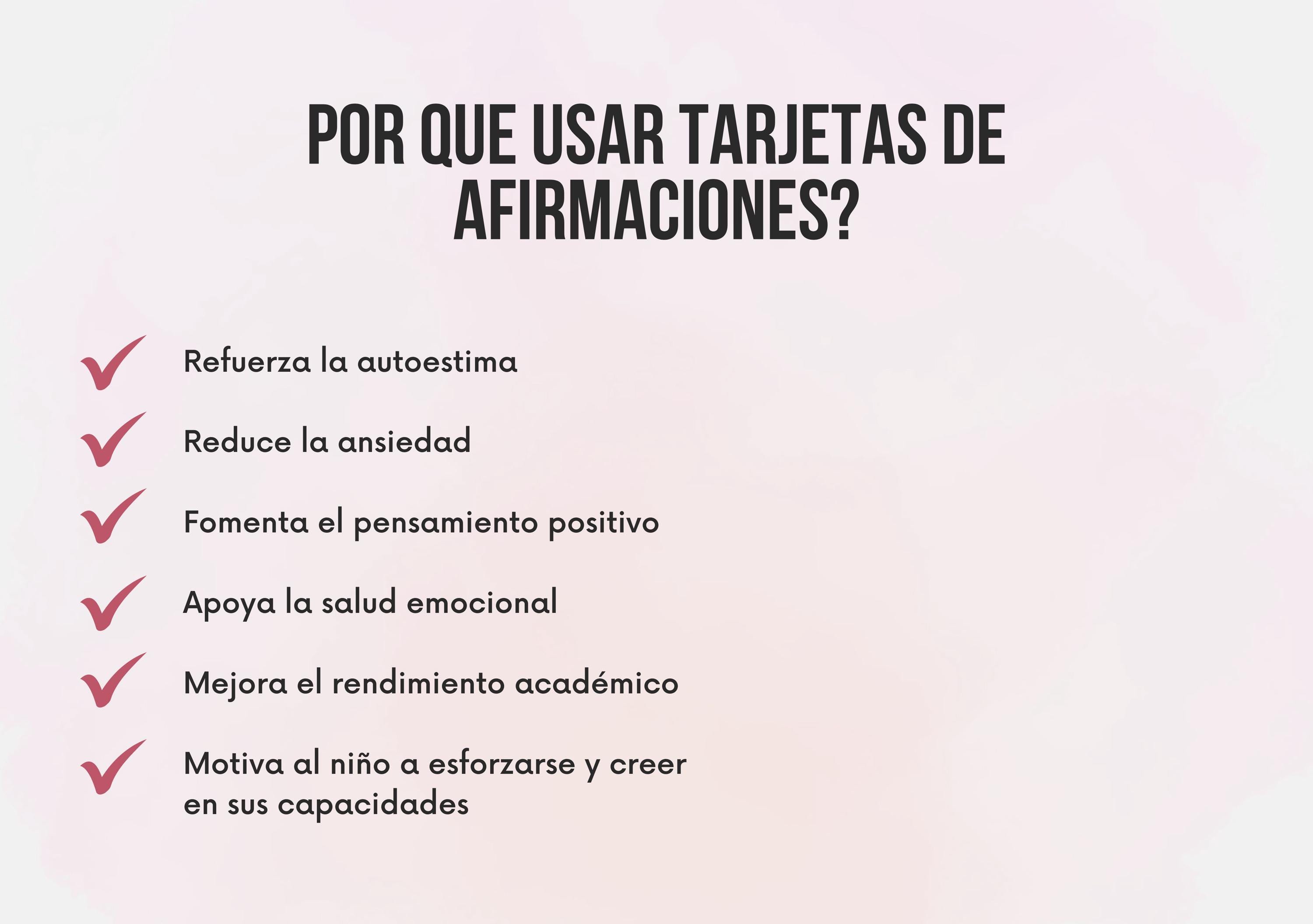 Tarjetas Con Afirmaciones Positivas Para Niños En Español, Tarjetas De ...