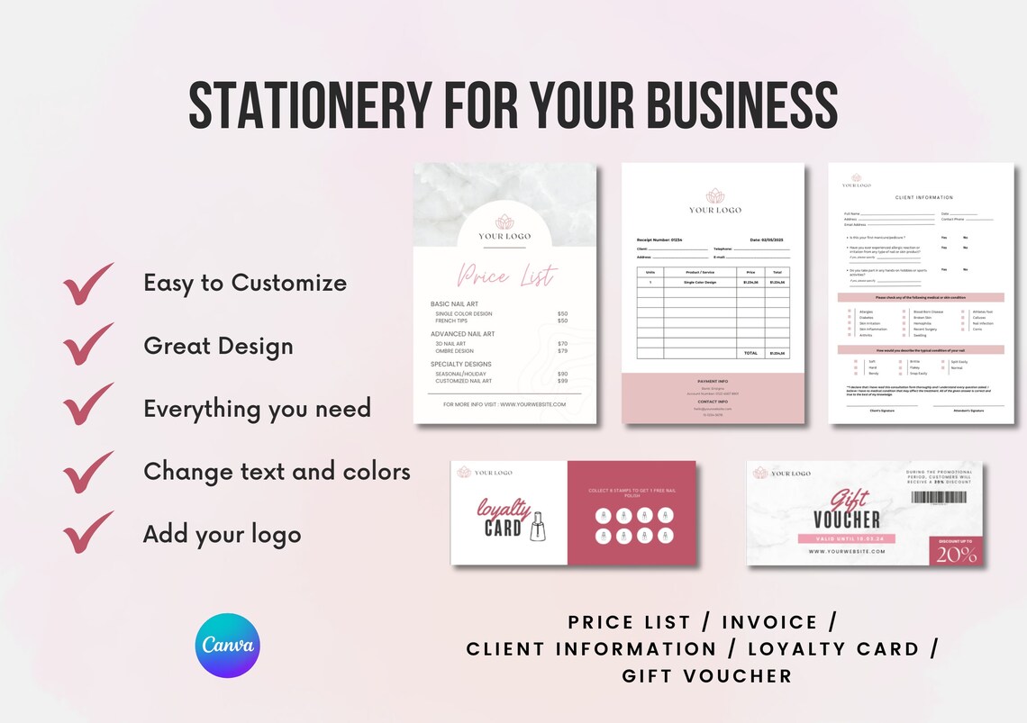 Nail Art Template Bundle, Nail Design Templates Perfect for Nail ...