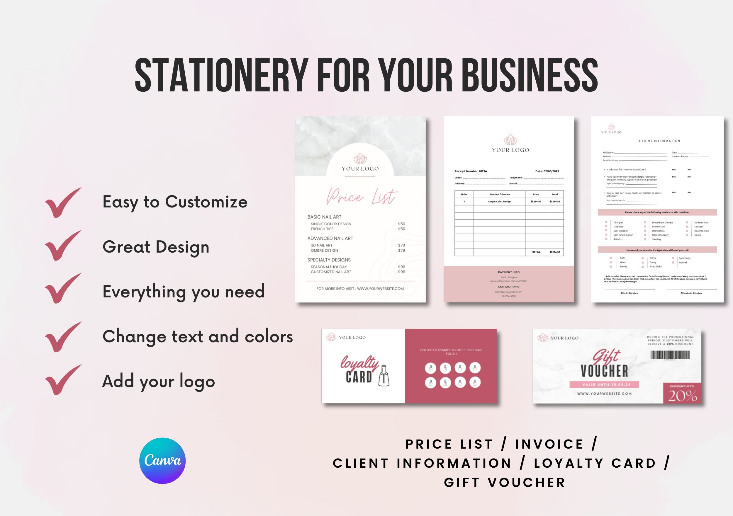 Nail Art Template Bundle, Nail Design Templates Perfect for Nail ...