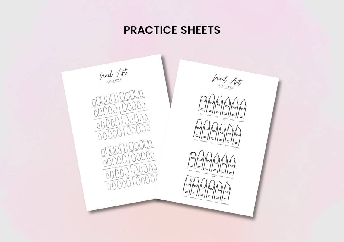 Nail Art Template Bundle, Nail Design Templates Perfect for Nail ...