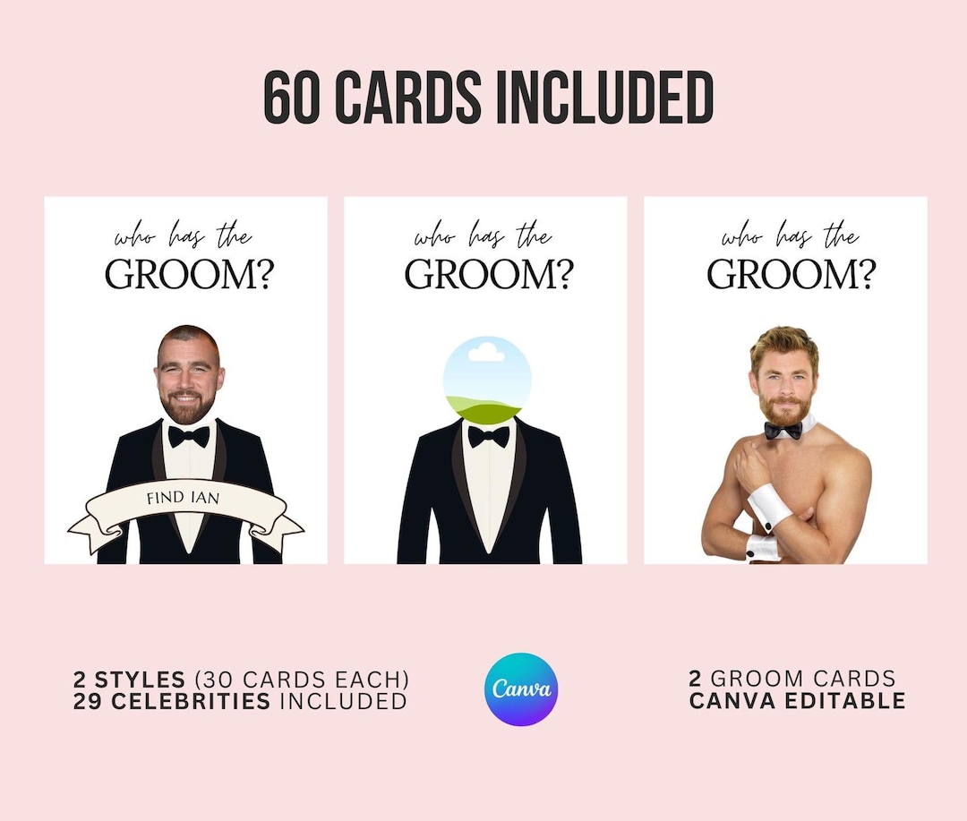 Who Has the Groom, Bridal Shower Games Celebrity Who Has the Groom ...