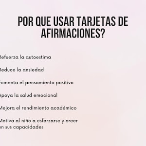 Tarjetas Con Afirmaciones Positivas Para Niños En Español, Tarjetas De ...