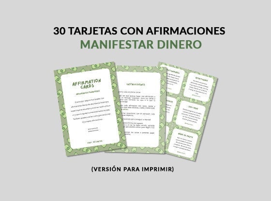 Tarjetas Con Afirmaciones Positivas Para Imprimir, Tarjetas De ...