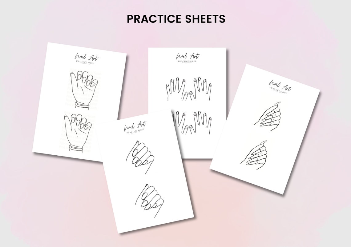 Nail Art Template Bundle, Nail Design Templates Perfect for Nail ...