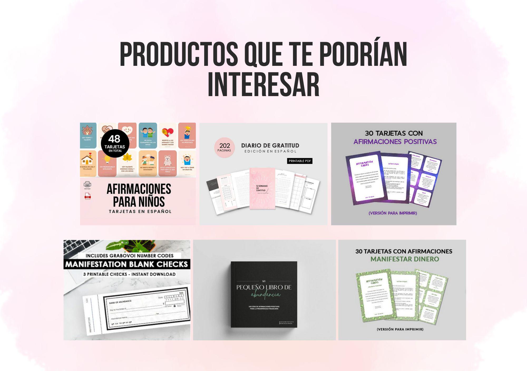 Tarjetas Con Afirmaciones Positivas Para Niños En Español, Tarjetas De ...
