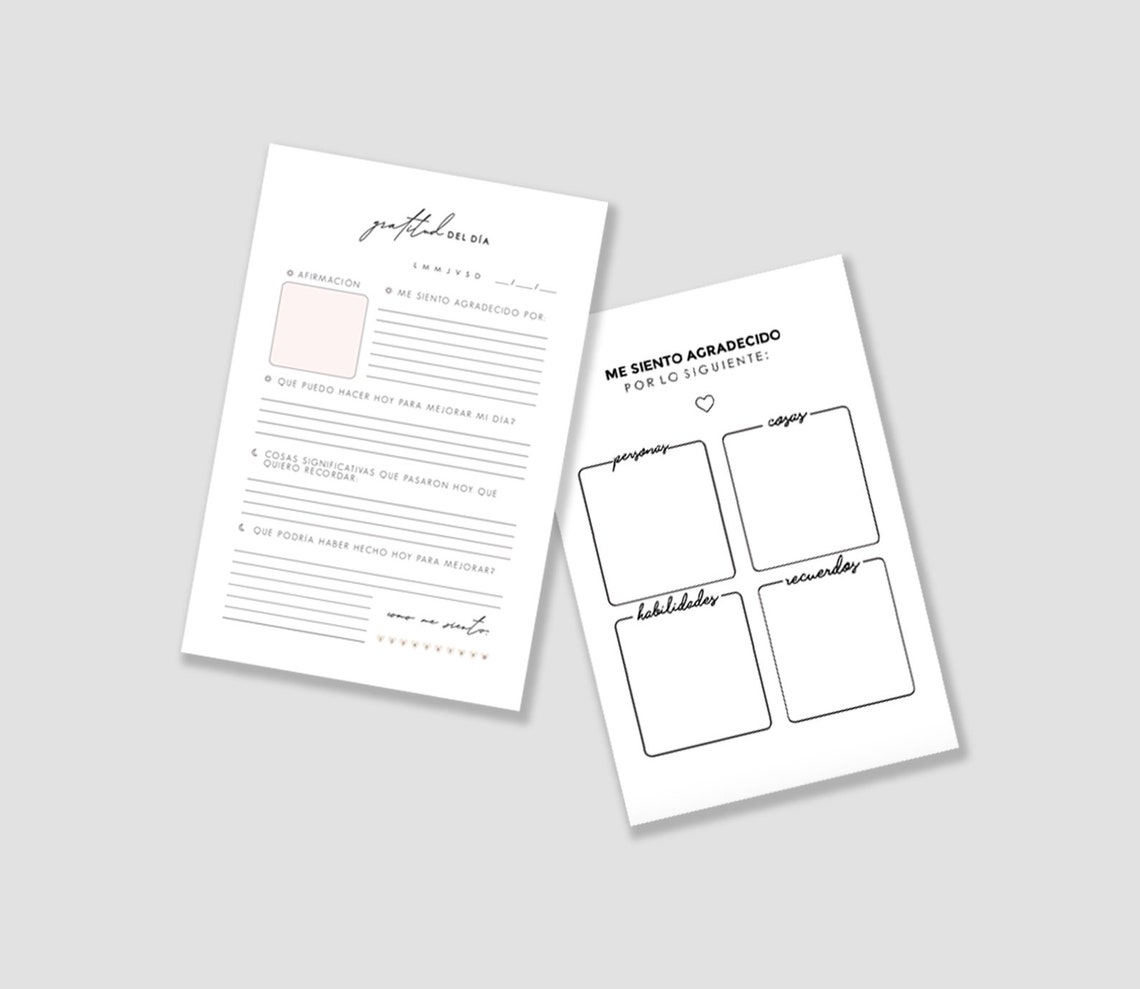 Diario De Gratitud En Español | Daily Gratitude Journal Spanish Edition ...