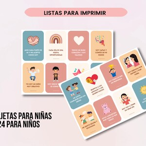 Tarjetas Con Afirmaciones Positivas Para Niños En Español, Tarjetas De ...