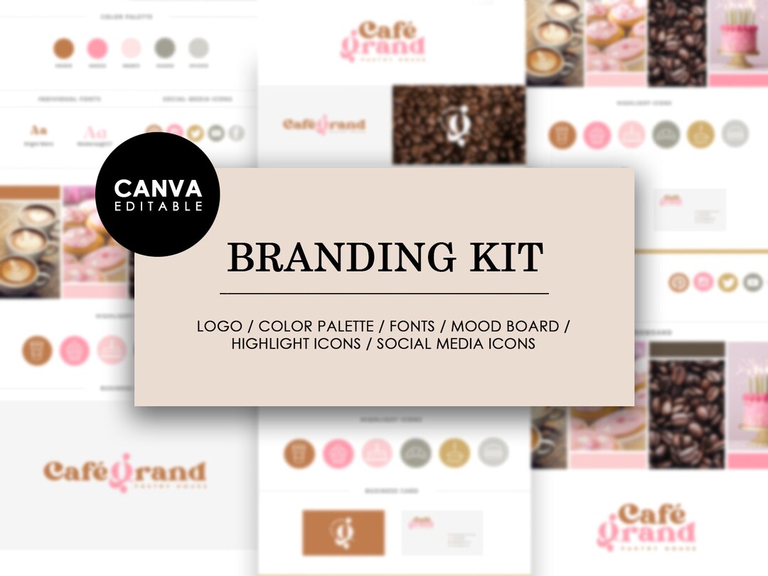 Editable Canva Branding Kit Template for Small Businesses and Creatives ...
