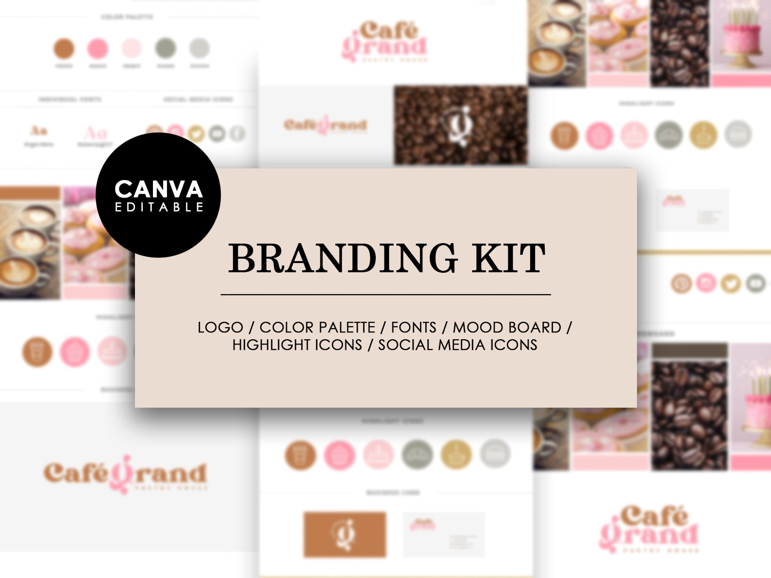 Editable Canva Branding Kit Template for Small Businesses and Creatives ...