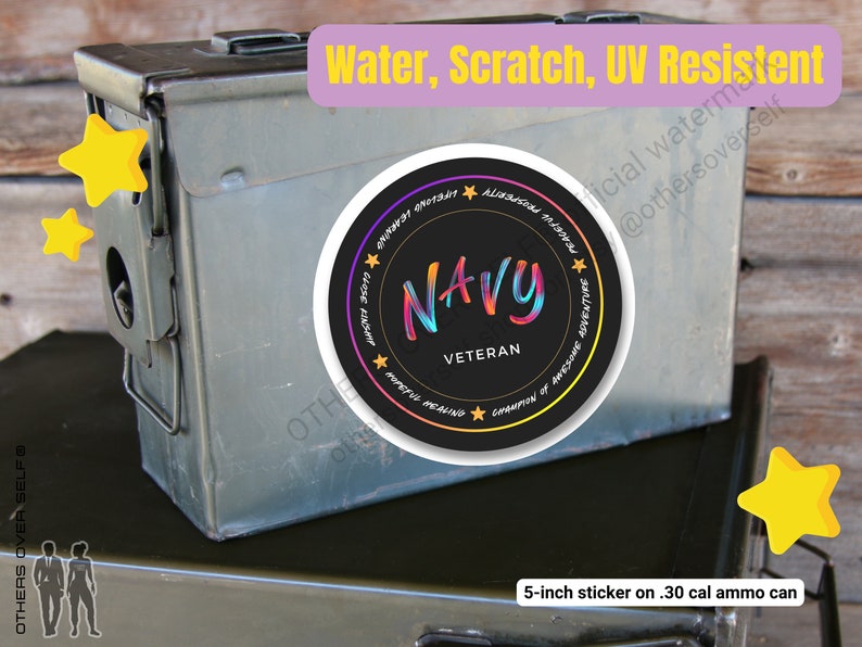 Tactical Gear Suitcase Stickers Navy Neon Values Retirement Gifts for ...