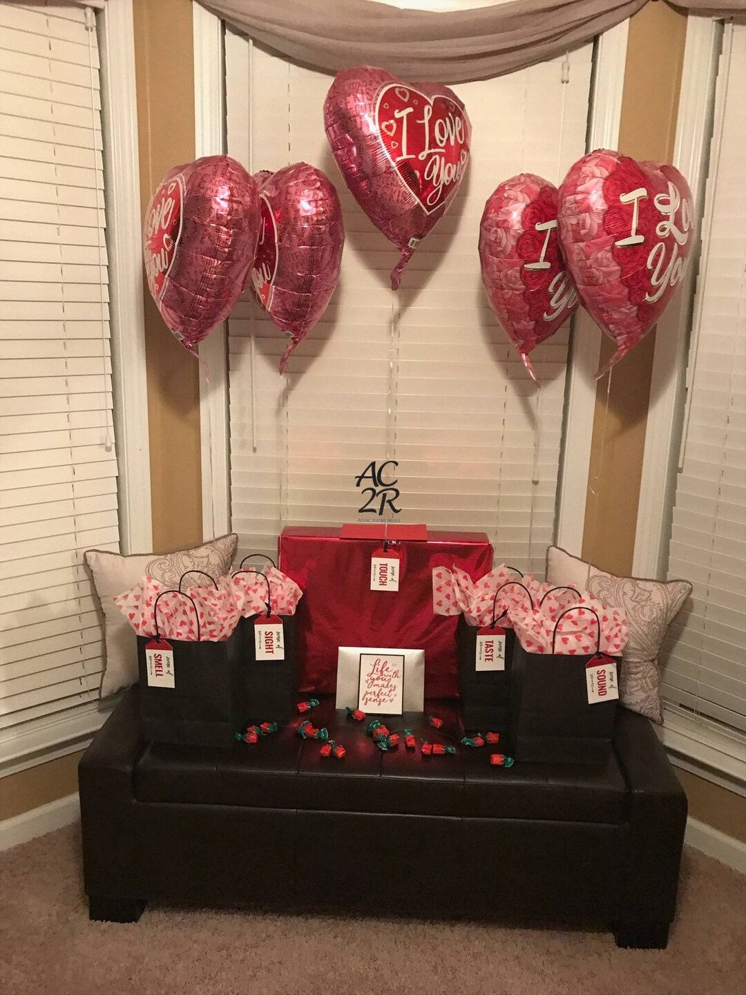 PERSONALIZED Handmade 5 Senses Gift Set; Includes Gift Bags and Tissue ...