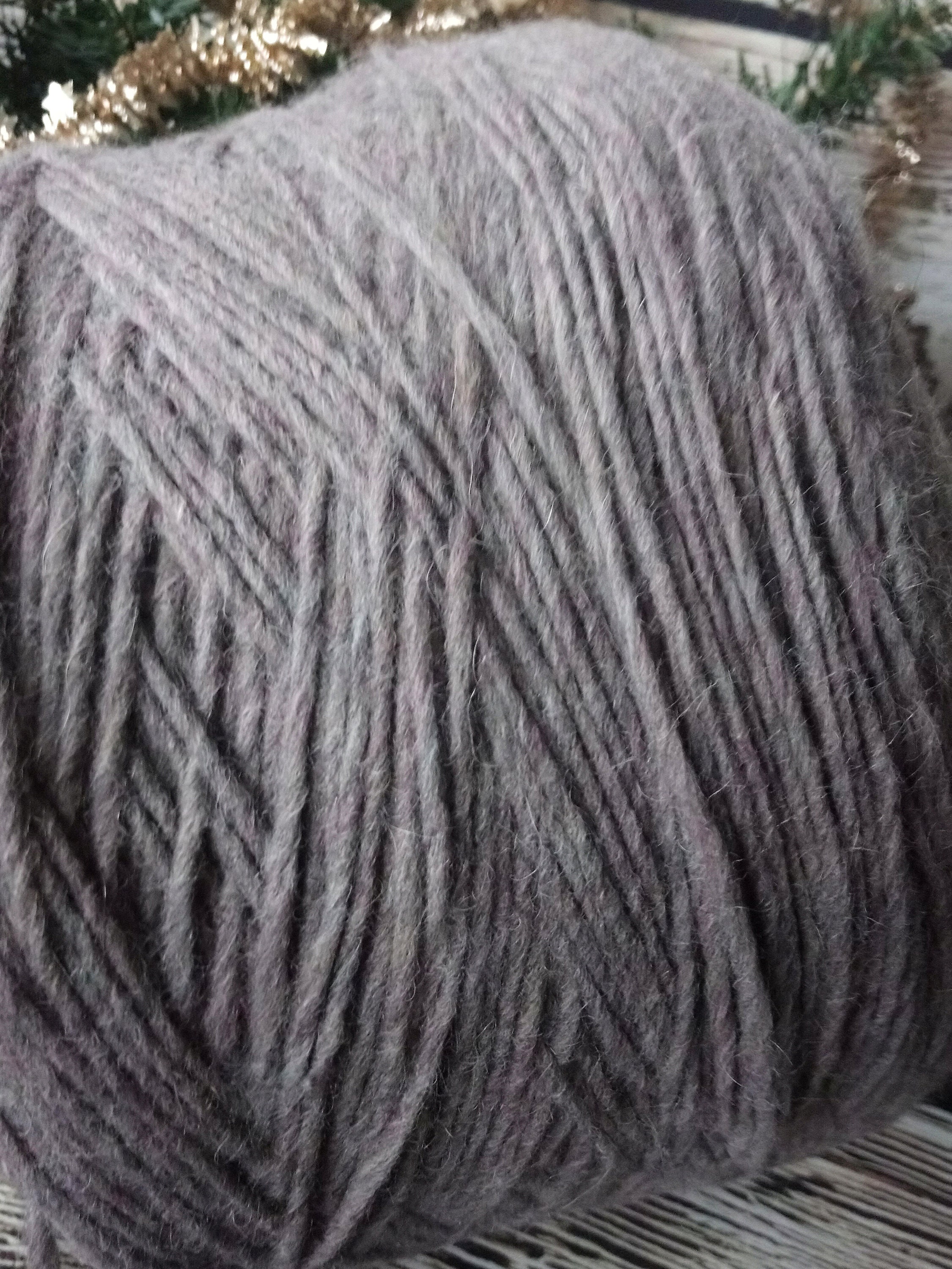 Gray Chunky Wool Yarn Destash Yarn Soft Bulky Yarn Grey - Etsy