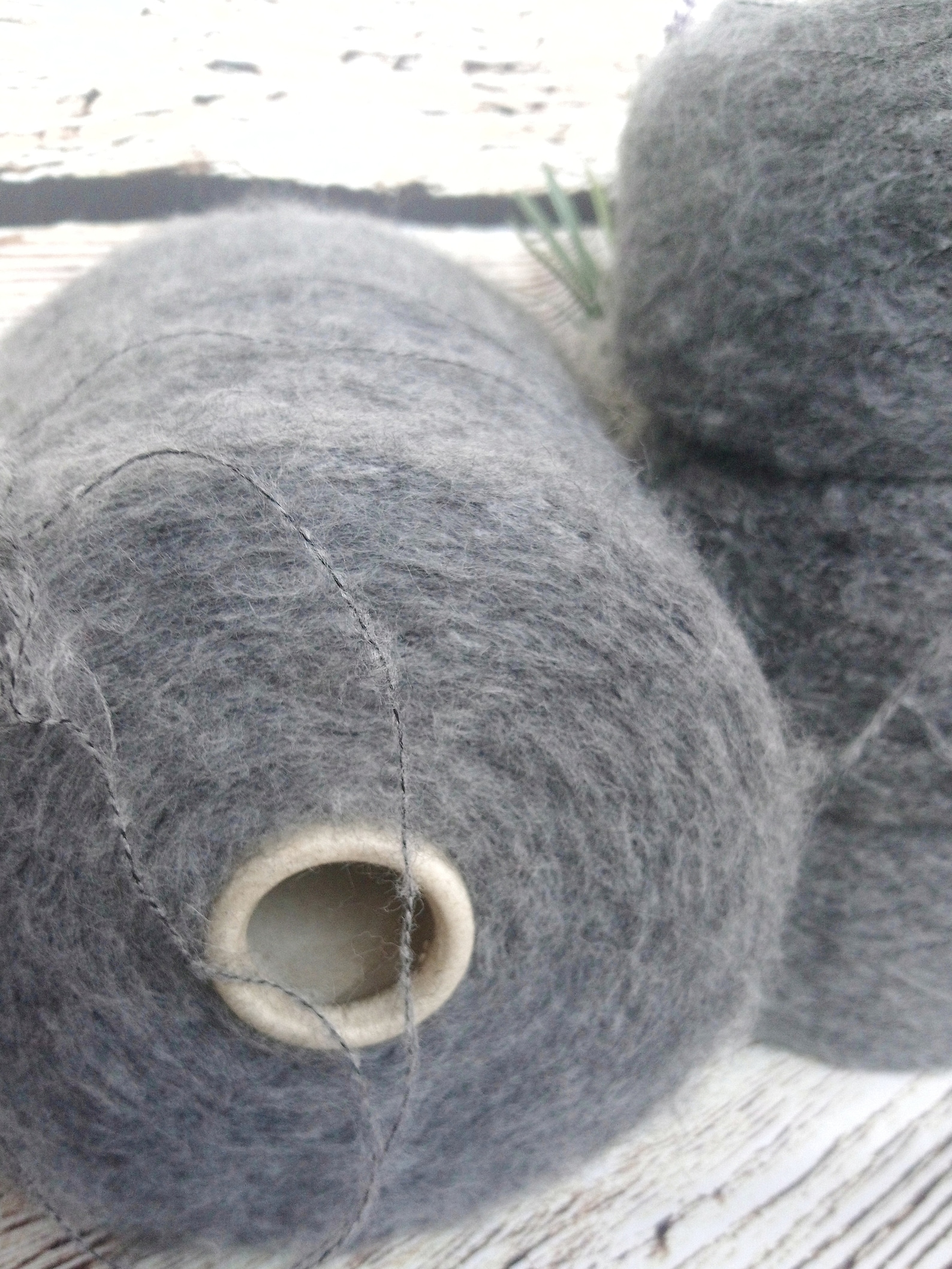 Gray Yarn Cone Grey Fuzzy Yarn Fluffy Italy Yarn Soft Wool - Etsy