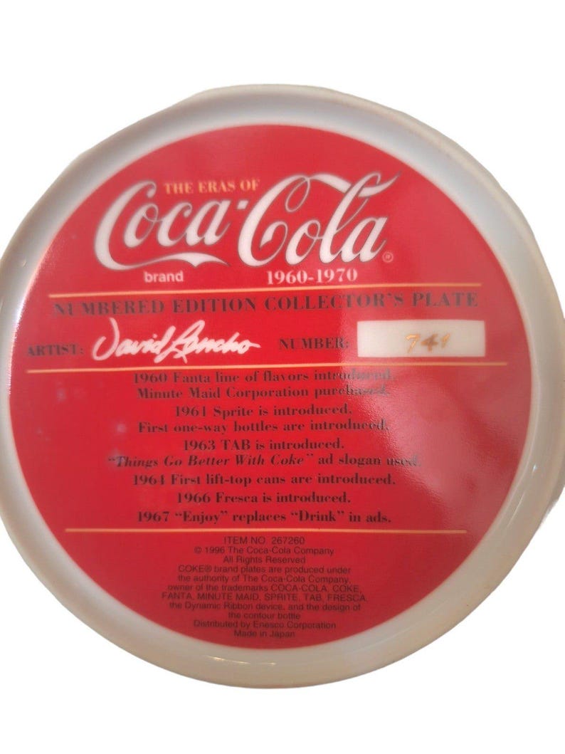 1960-1970 Coca Cola - Eras of Coca Cola by ENESCO Collectible Display ...