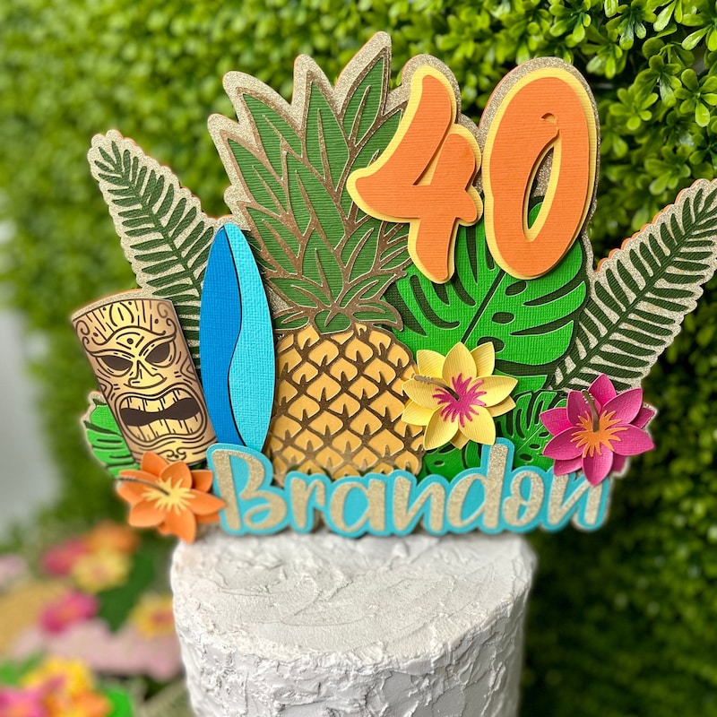 Tiki Cake Topper - Etsy