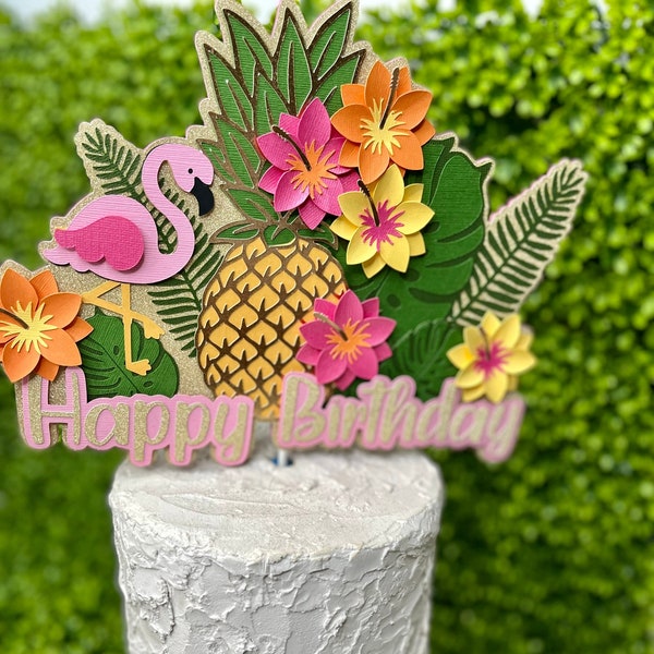 Hawaiian Cake Topper - Etsy