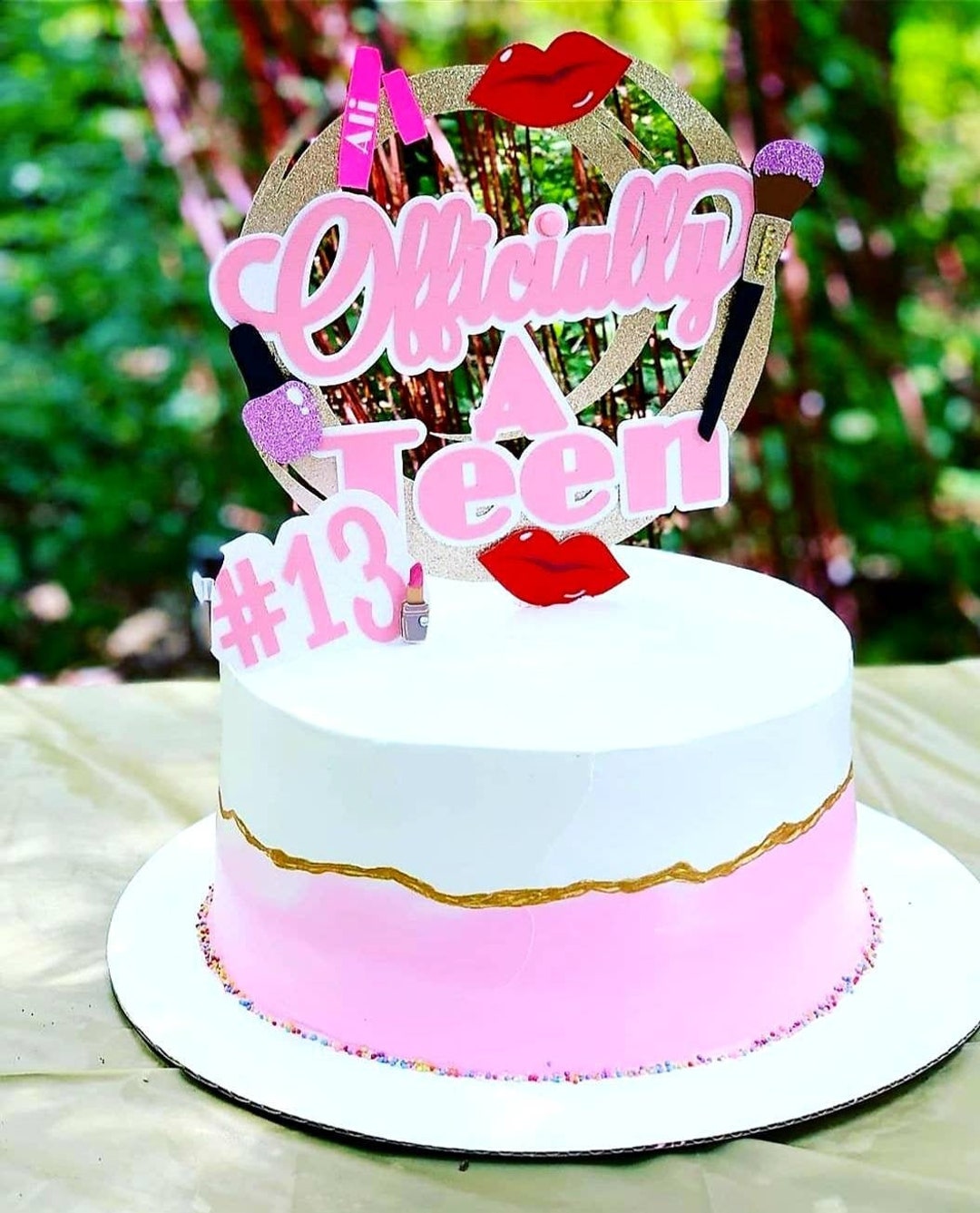 Officially a Teen Birthday Cake Topper, Teenager Cake Topper, Teen ...