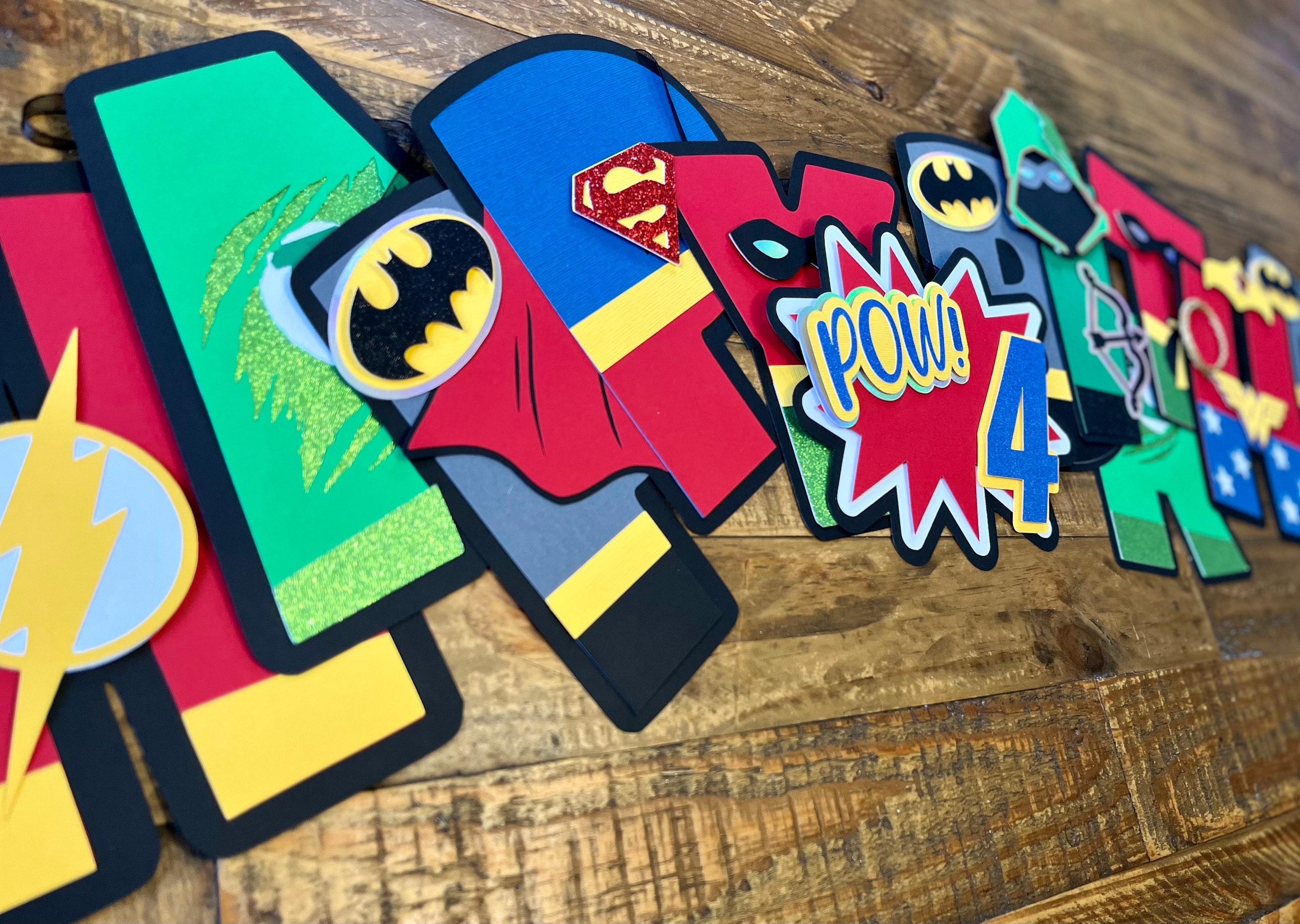 Superhero Birthday Superhero Birthday Banner Superhero - Etsy