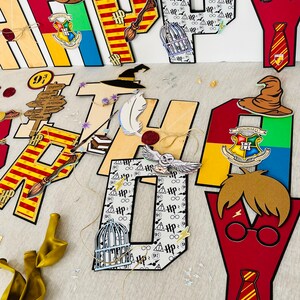 Wizard Birthday Banner, Wizarding School Party, Magic Banner, Wizard ...