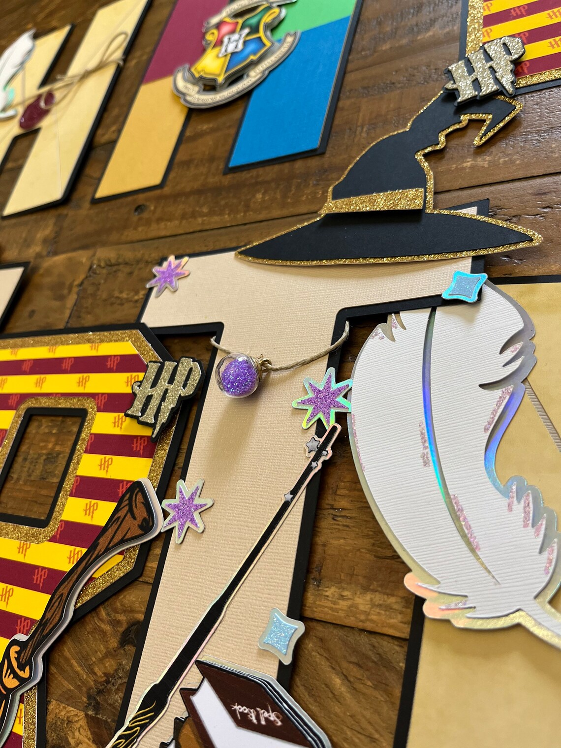 Wizard Birthday Banner Wizarding School Party Magic Banner - Etsy