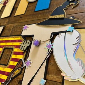 Wizard Birthday Banner, Wizarding School Party, Magic Banner, Wizard ...