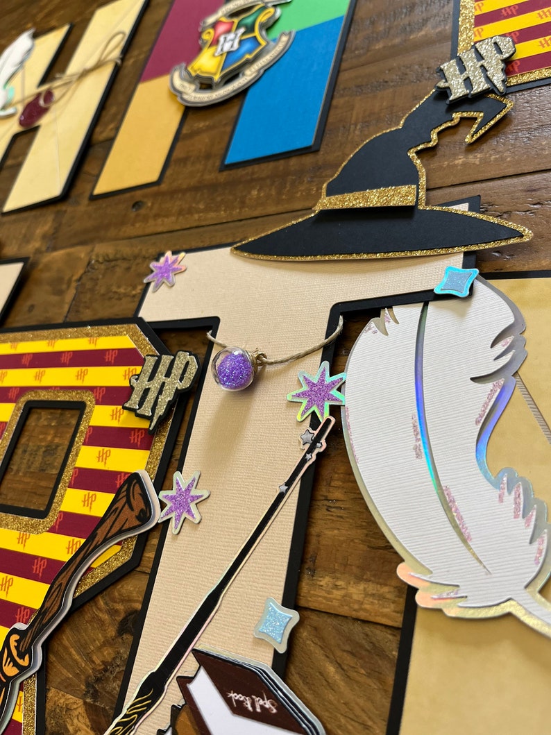 Wizard Birthday Banner, Wizarding School Party, Magic Banner, Wizard ...