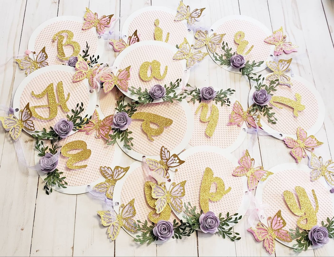 Butterfly Birthday Banner - Butterfly Party - Butterfly Party ...