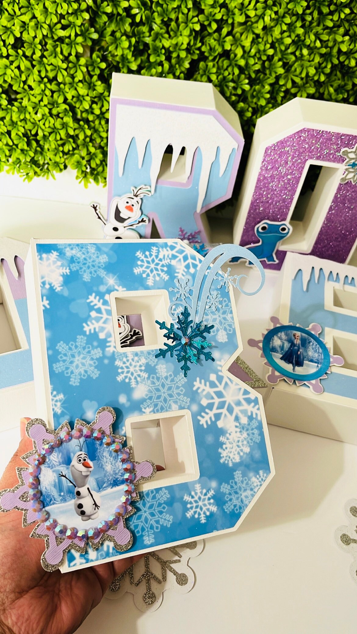 Frozen Inspired 3D Letters Frozen Party 3D Letter Frozen - Etsy Canada