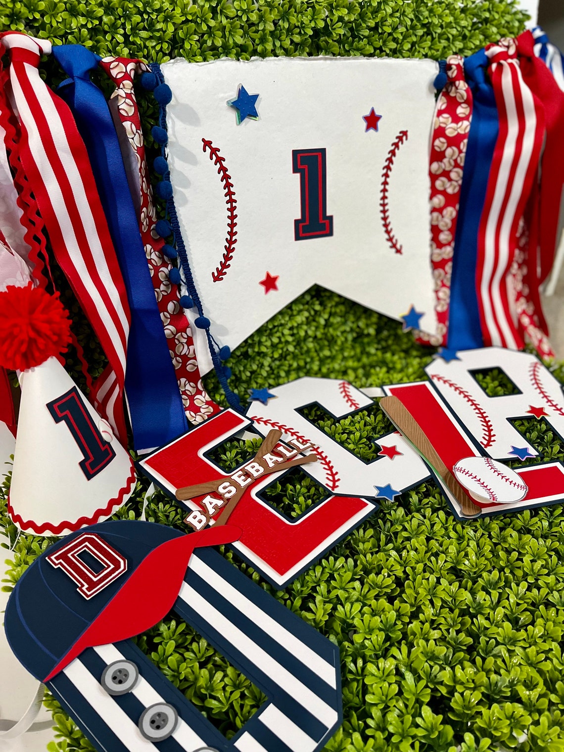 Baseball Birthday Banner Baseball Party Baseball Highchair - Etsy