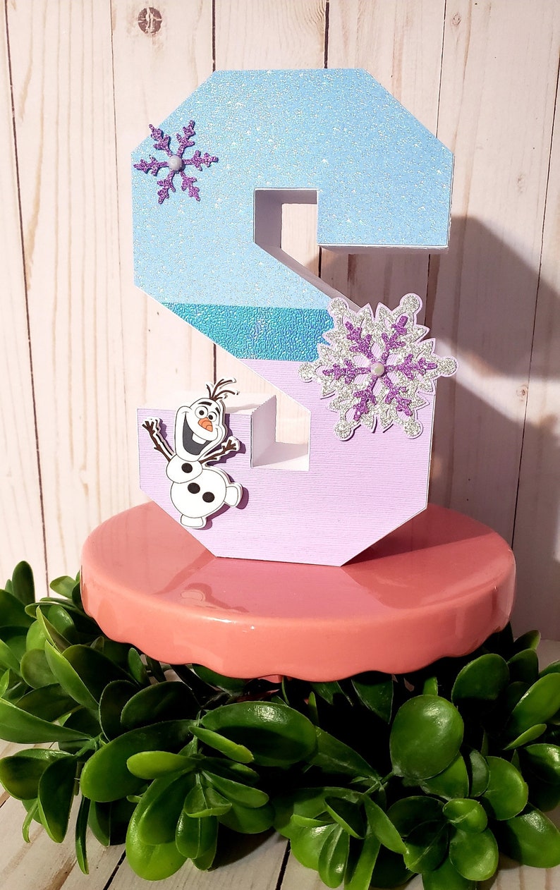 Frozen Inspired 3D Letters Frozen Party 3D Letter Frozen | Etsy