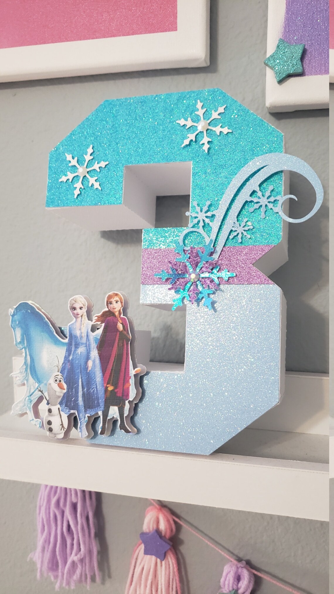 Frozen Inspired 3D Letters Frozen Party 3D Letter Frozen | Etsy
