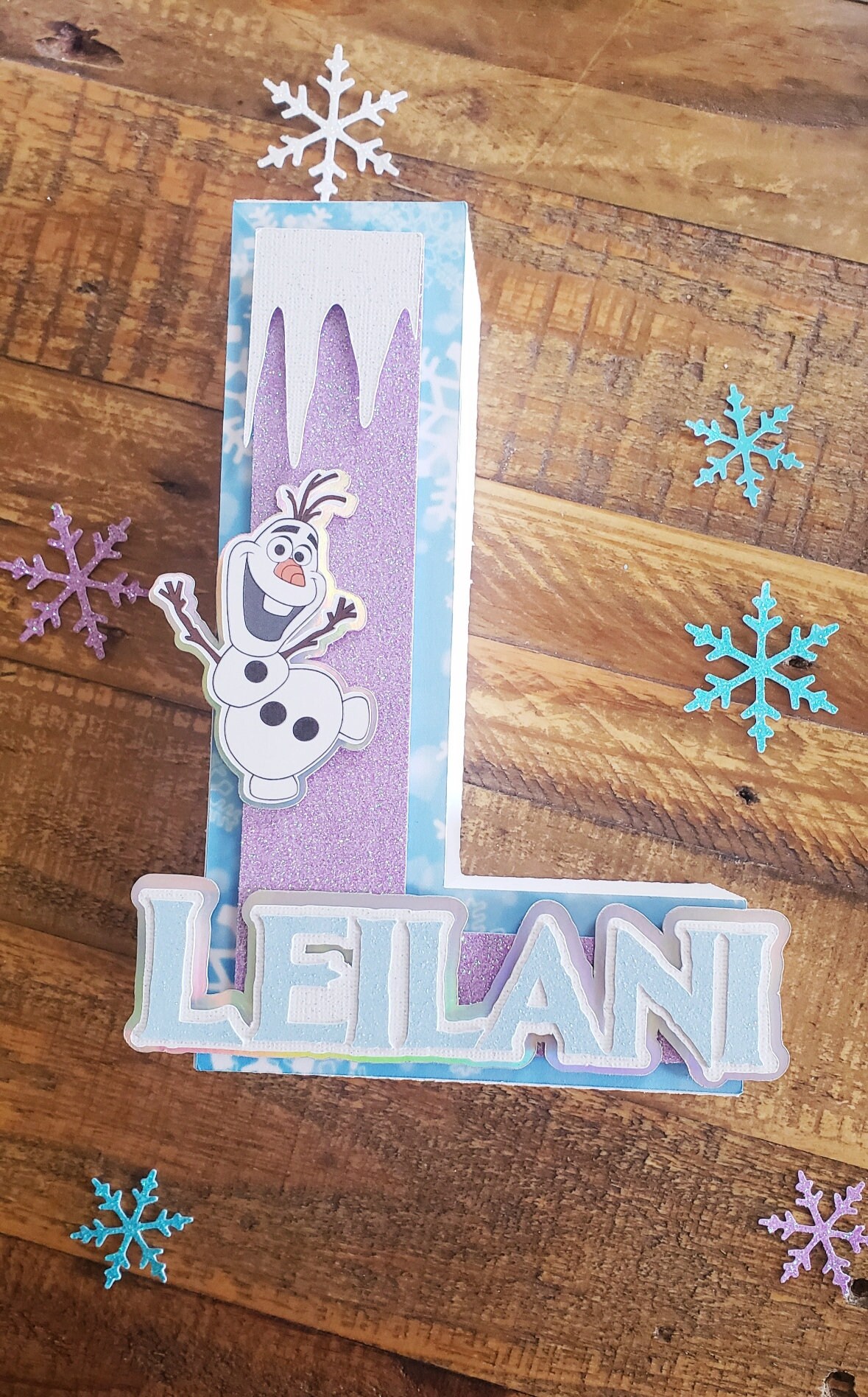 Frozen Inspired 3D Letters Frozen Party 3D Letter Frozen - Etsy