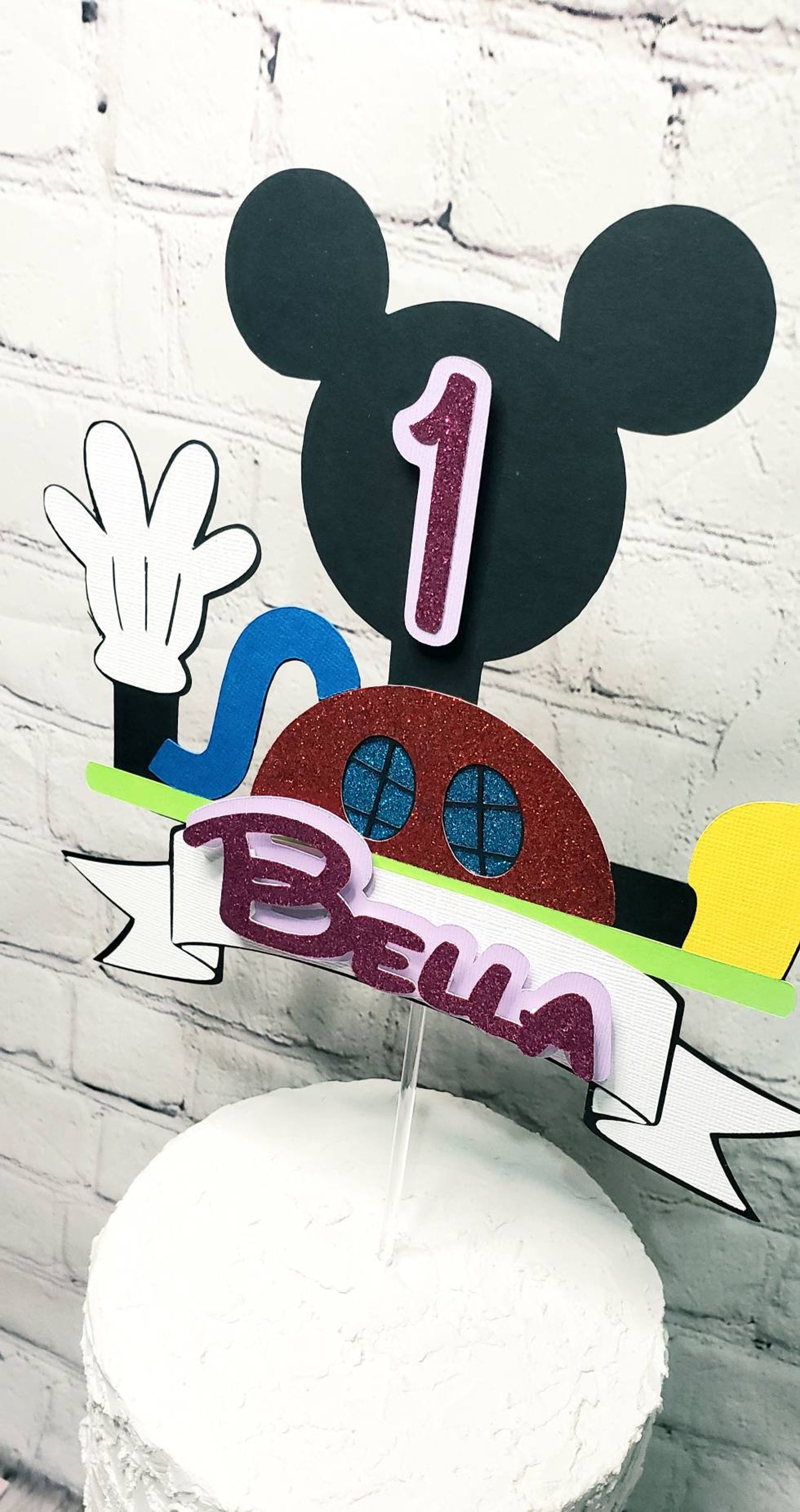 Mickey Mouse Cake Topper, Mickey Mouse Party, Mickey Mouse Clubhouse ...