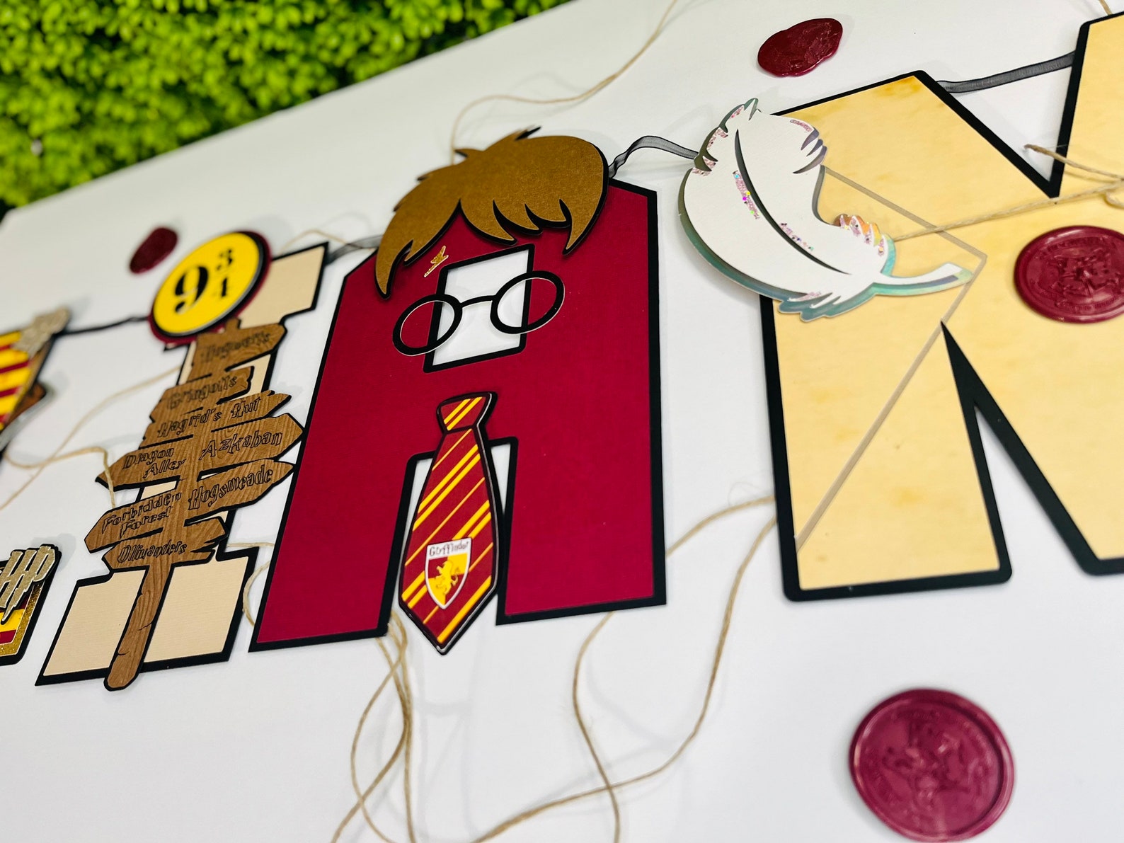 Wizard Birthday Banner Wizarding School Party Magic Banner - Etsy