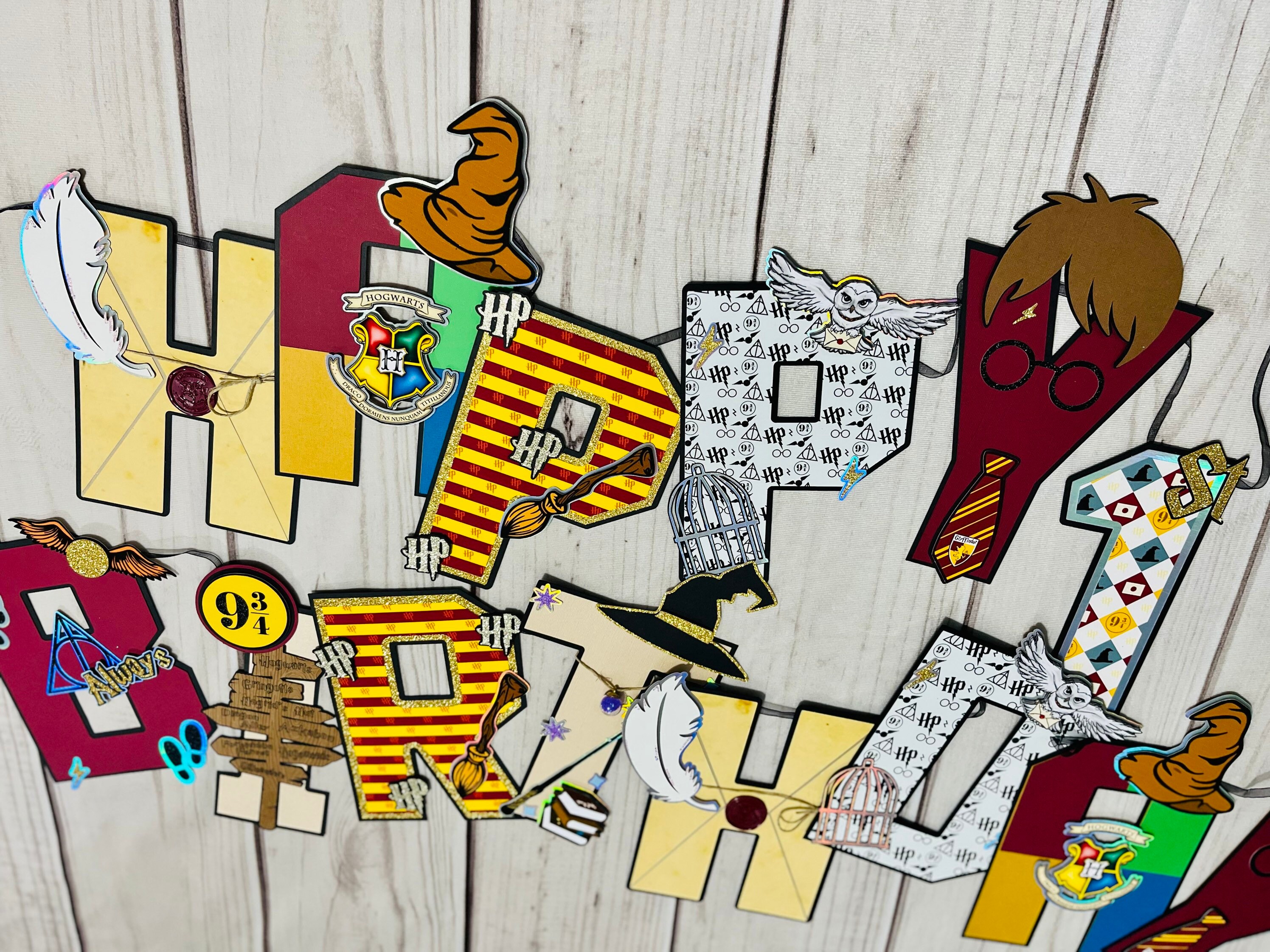 Wizard Birthday Banner Wizarding School Party Magic Banner - Etsy