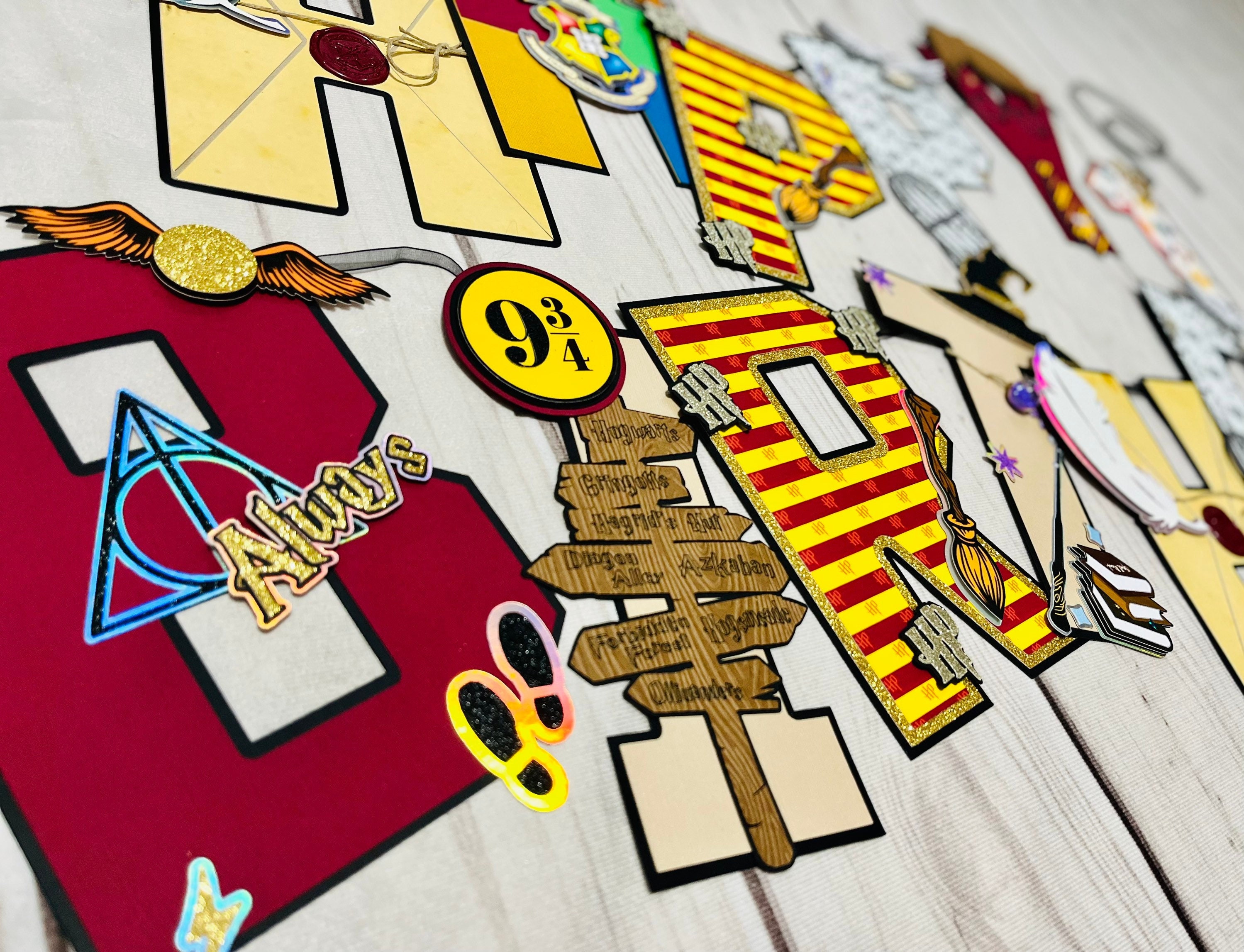 Wizard Birthday Banner Wizarding School Party Magic Banner - Etsy