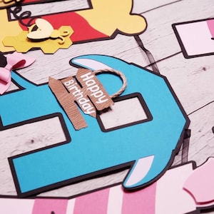 Bear 3D Letters, Pooh Birthday Banner, Pooh Cupcake Topper, Pooh ...