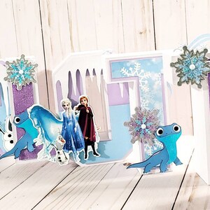 Frozen Inspired 3D Letters Frozen Party 3D Letter Frozen | Etsy