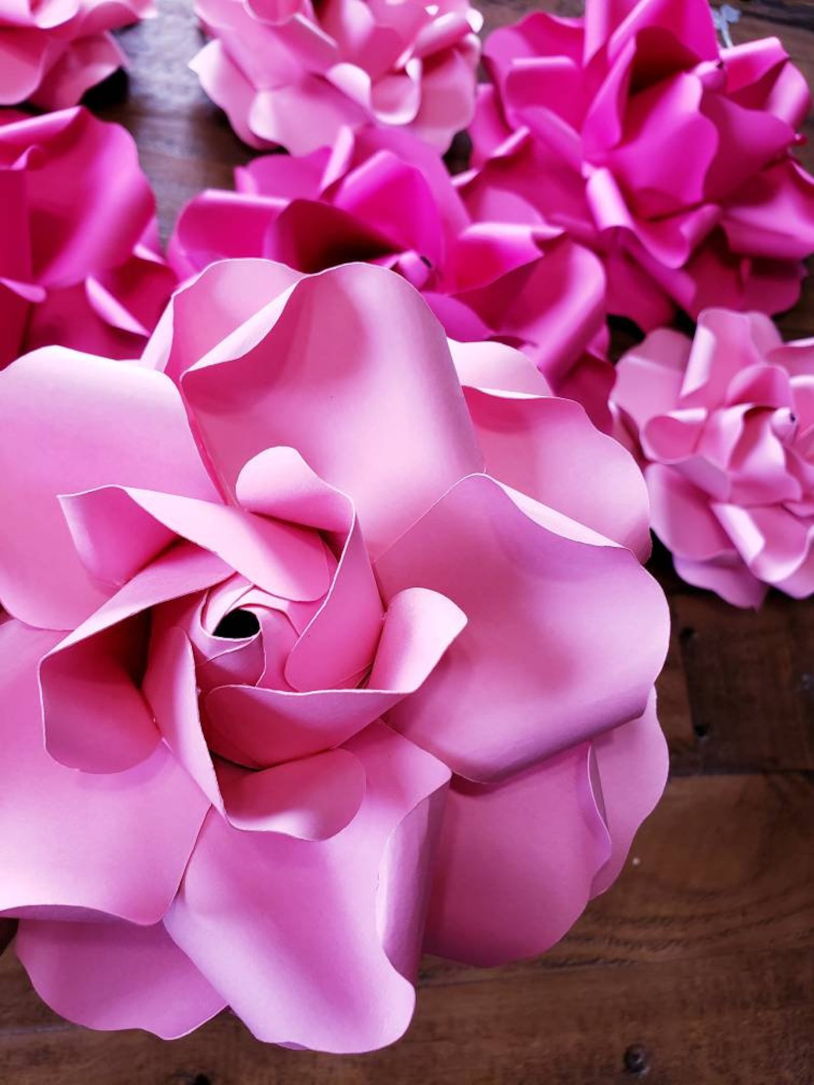 12 Piece Paper Flowers Set Nursery Wall Decor Floral | Etsy