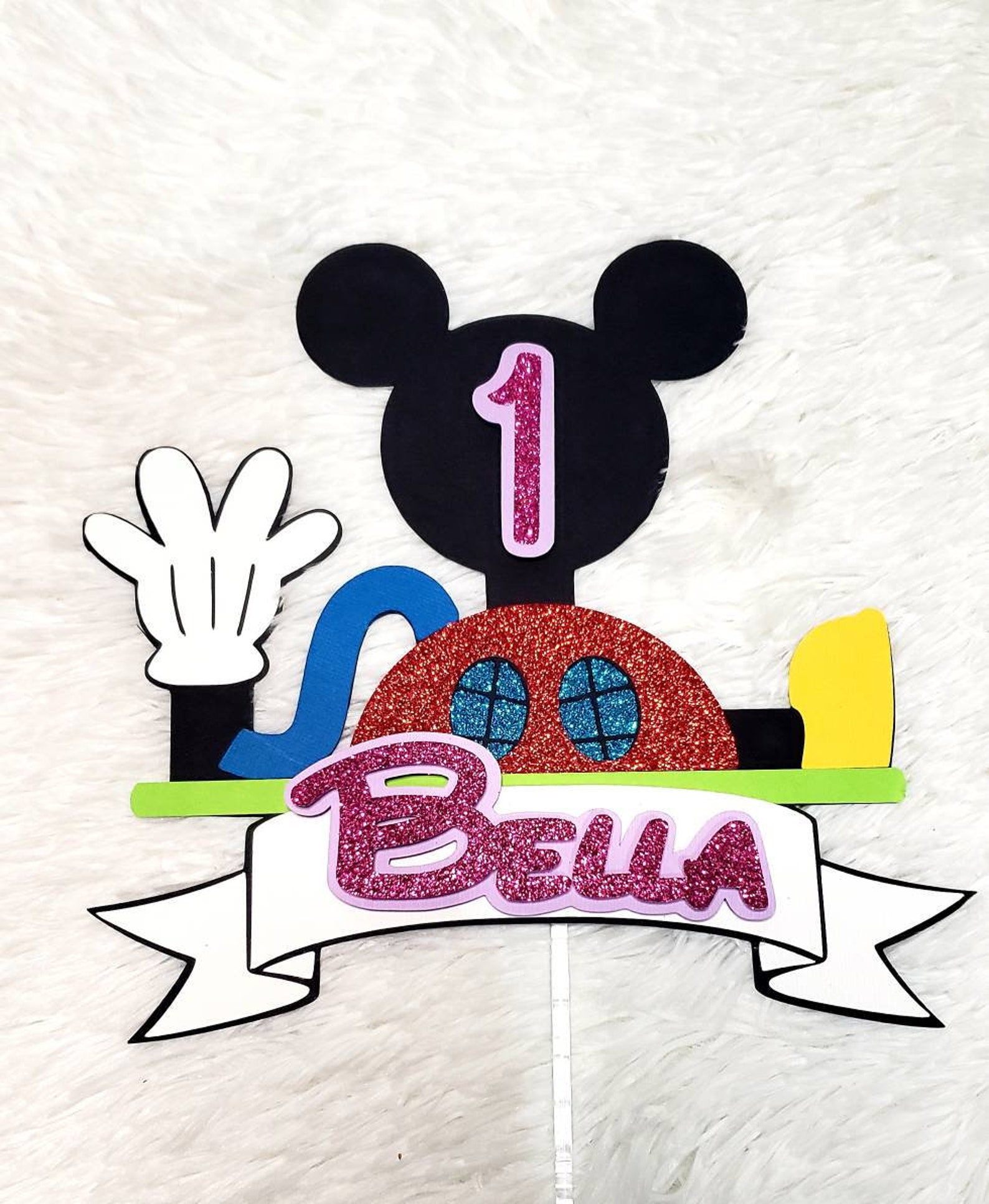 Mickey Mouse Cake Topper, Mickey Mouse Party, Mickey Mouse Clubhouse ...