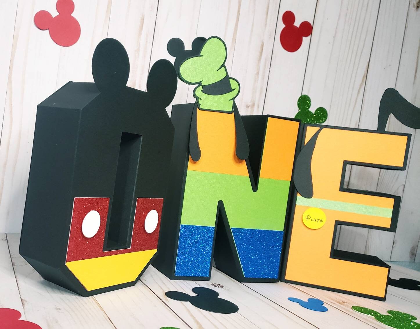 Mouse Clubhouse 3D Letters, Mouse Party 3D Letters, Mouse Letras 3D ...