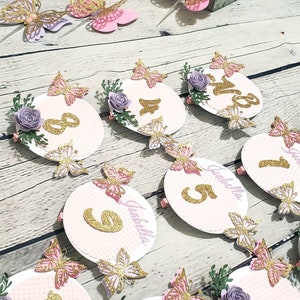 Butterfly Monthly Banner- Butterfly Party - Butterflies Monthly Cards ...