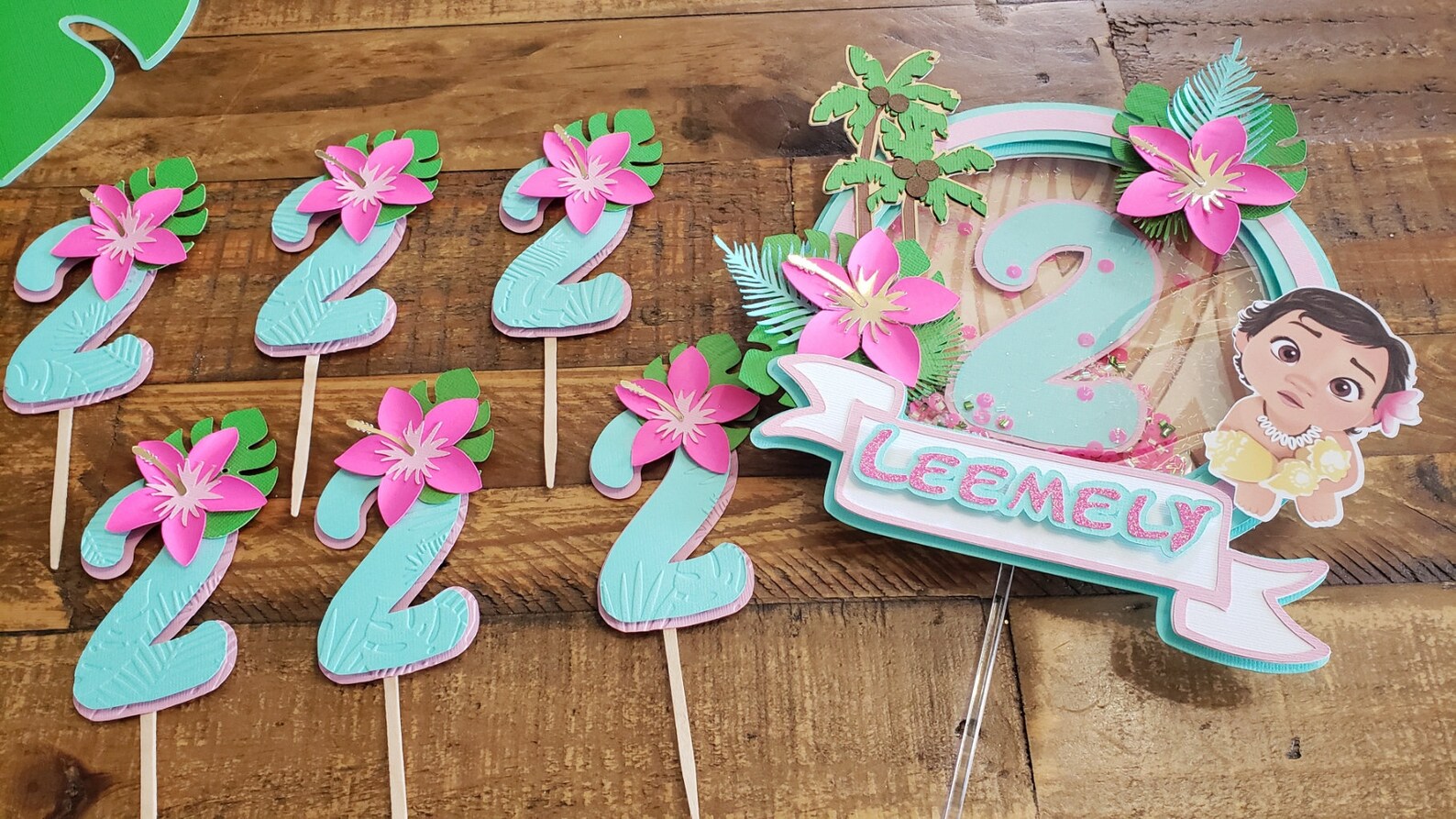 Moana Inspired Birthday Banner, Moana Party, Moana Banner, Moana Shaker ...