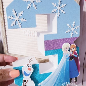 Frozen Inspired 3D Letters, Frozen Party 3D Letter, Frozen Letras 3D ...