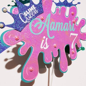 Slime Cake Topper - Slime Party - Slime Party Decorations - Slime ...