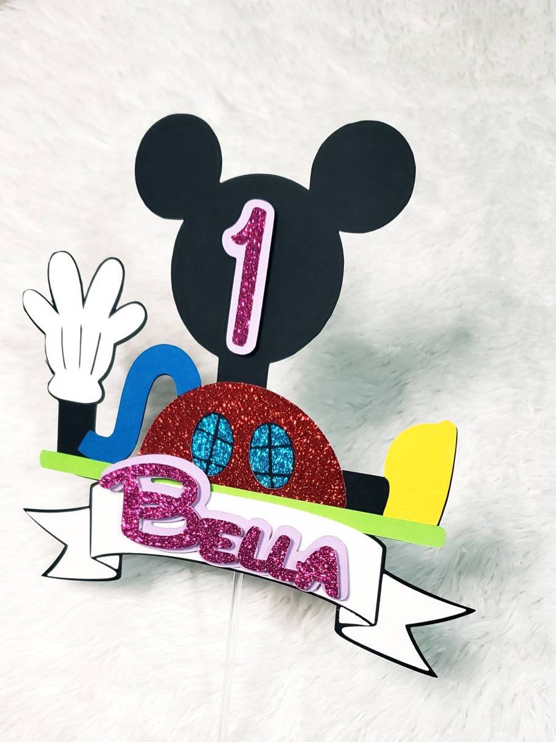 Mickey Mouse Cake Topper Mickey Mouse Party Mickey Mouse | Etsy