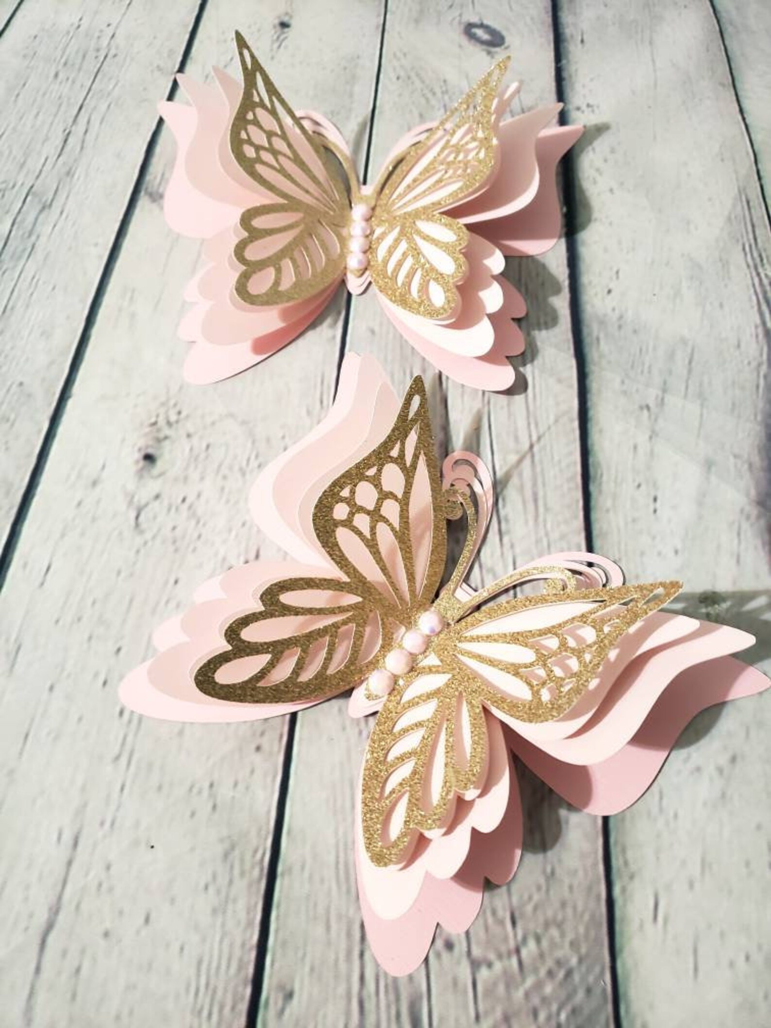 Mariposa 3D con purpurina, decoración para fiestas, decoración infantil ...